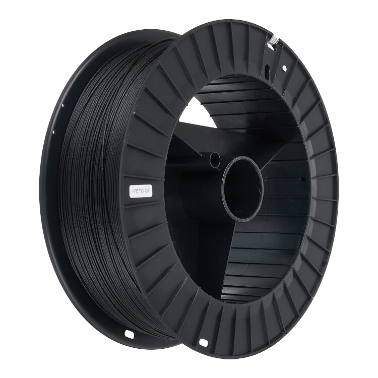 regranulated plastic with black fiberglass 2kg 1.75